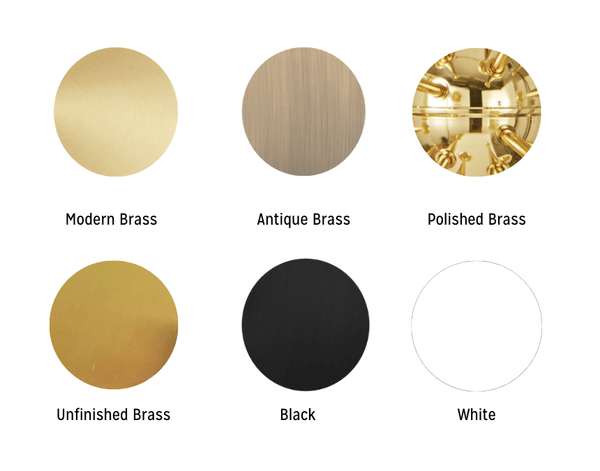Individual Finish Samples – Lucent Lightshop